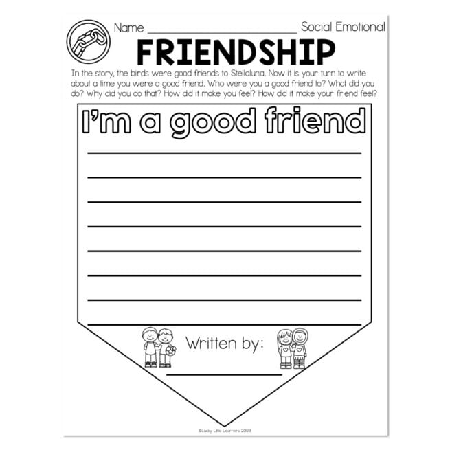 Sub Plans - Beginning of Year - SEL - Friendship - Pennant - Lucky ...