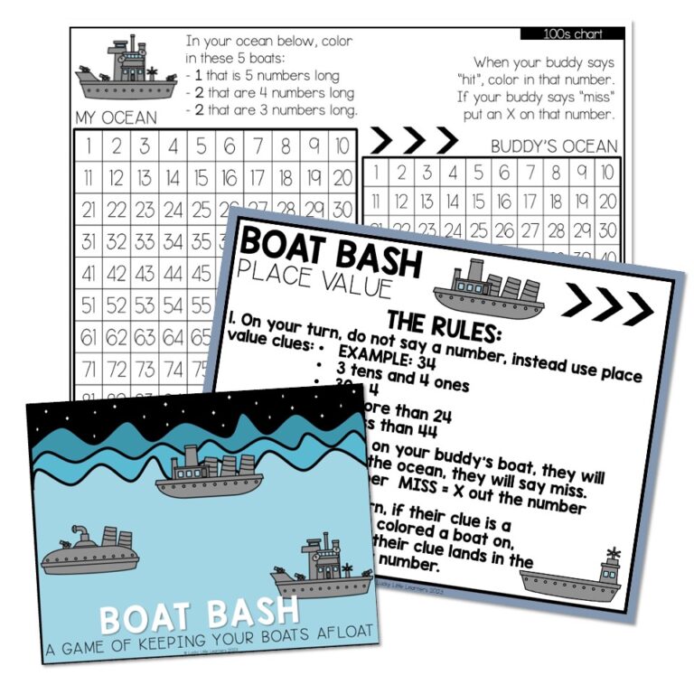 Classroom Transformation - Game Day - Math Center - Place Value - Boat ...