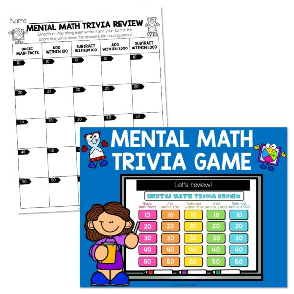 Classroom Transformation - Game Day - Mental Math Trivia Game - Lucky ...