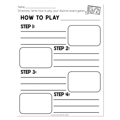 Classroom Transformation - Game Day - Writing - How to Play - Lucky ...