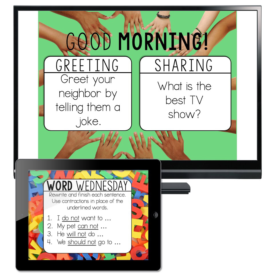 Morning Meeting Slides - Week 13 - Lucky Little Learners