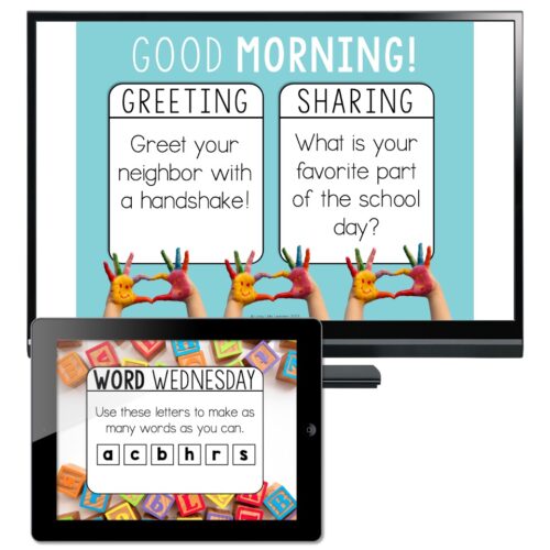 Morning Meeting Slides - Week 2 - Lucky Little Learners
