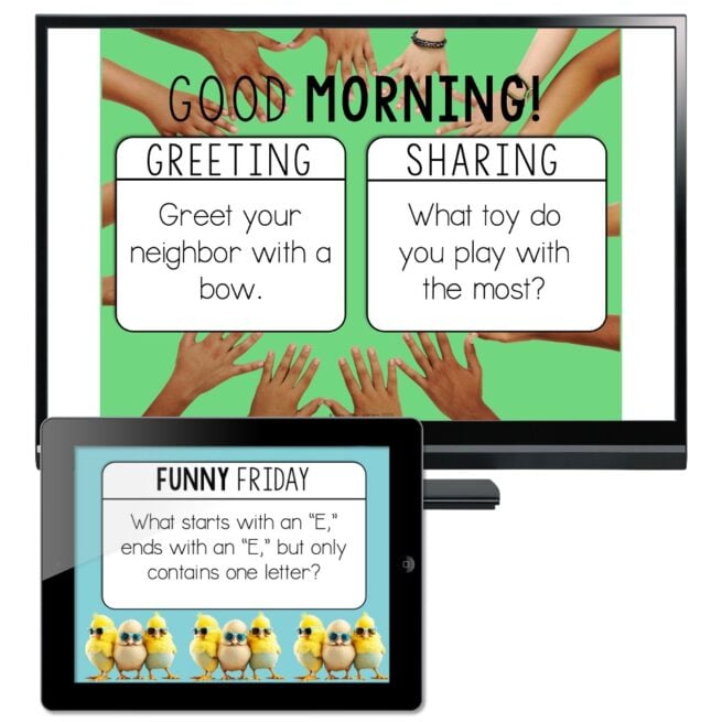 Morning Meeting Slides - Week 20 - Lucky Little Learners