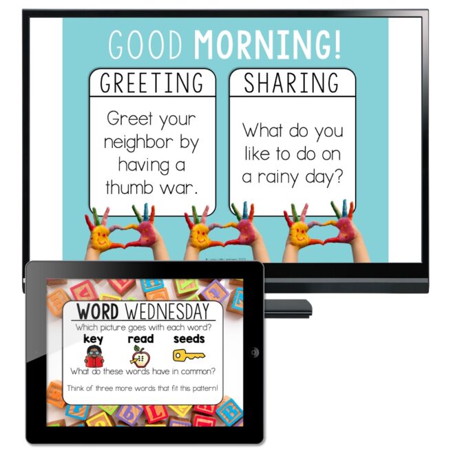 Morning Meeting Slides - Week 23 - Lucky Little Learners