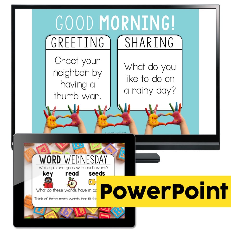 Morning Meeting Slides - Week 23 - PowerPoint - Lucky Little Learners