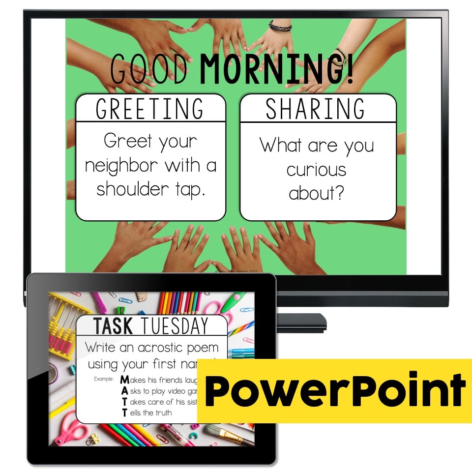 Morning Meeting Slides - Week 27 - PowerPoint - Lucky Little Learners