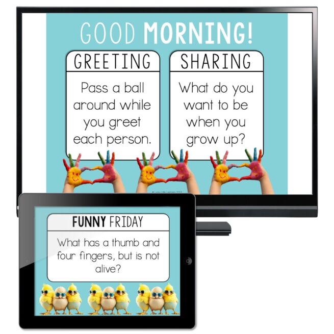 Morning Meeting Slides - Week 30 - Lucky Little Learners