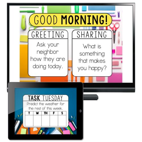 Morning Meeting Slides - Week 32 - Lucky Little Learners
