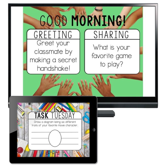 Morning Meeting Slides - Week 6 - Lucky Little Learners