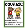 Social Emotional Learning – Courage – Poster - Lucky Little Learners