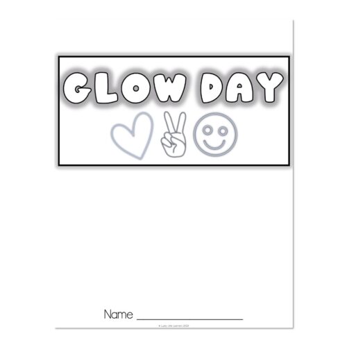 Classroom Transformation - Glow Day - Packet Cover - Lucky Little Learners
