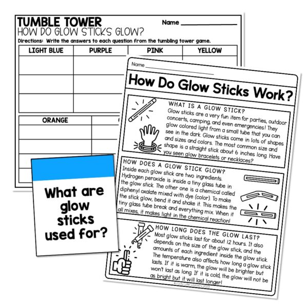 Classroom Transformation - Glow Day - Reading Passage How Do Glow ...