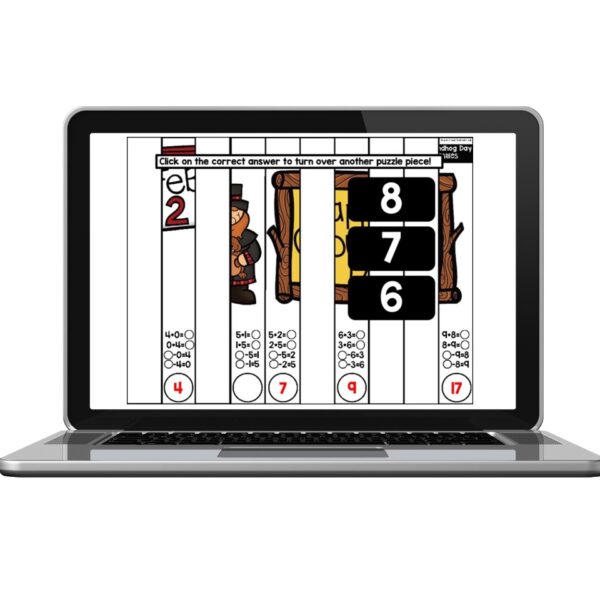 Digital February Math Puzzles - Place Value - Fact Families - Lucky ...