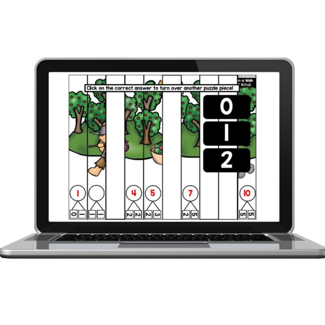 Digital September Math Puzzle – Number Bonds - Lucky Little Learners
