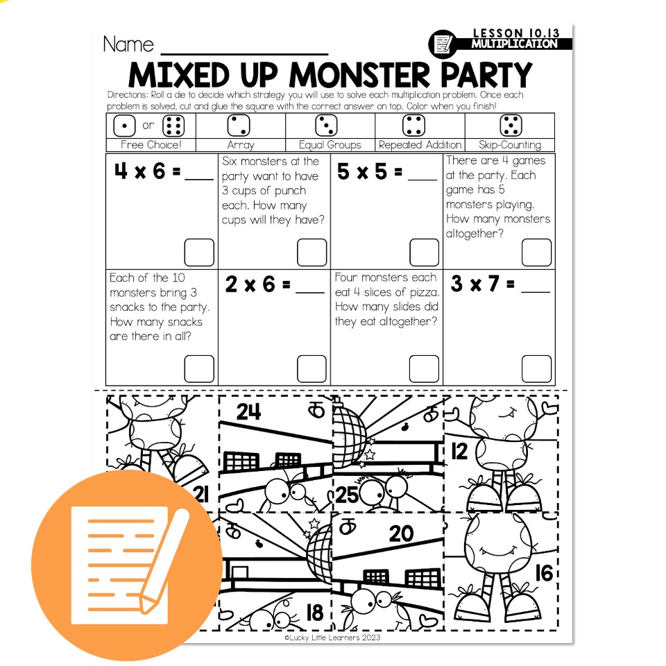 Lucky to Learn Math - Lesson 10.13 - Multiplication Review ...
