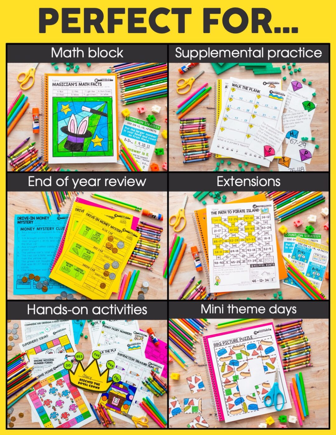 End of Year Math Review for 2nd Grade - Lucky Little Learners