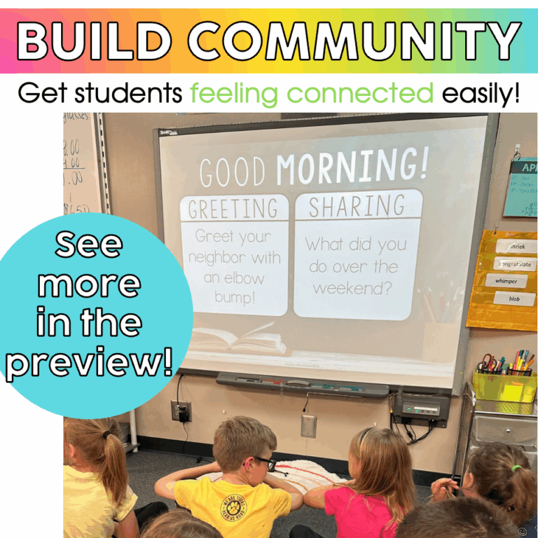 Morning Meeting Slides - Lucky Little Learners