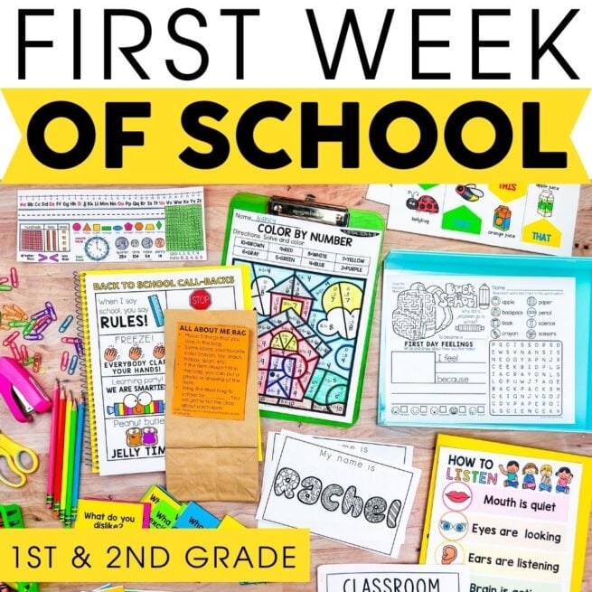 First Week of School Pack - Lucky Little Learners