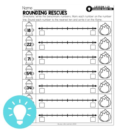 Lucky to Learn Math - Lesson 1.21 - Rounding Nearest Ten - Mini Lesson ...