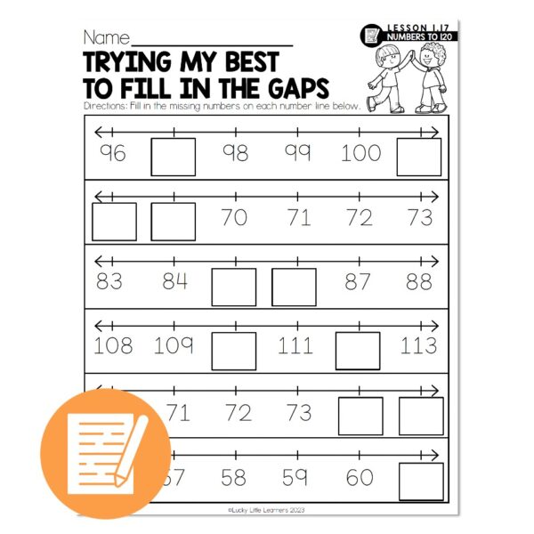 Lucky to Learn Math - 1st Grade - Lesson 1.17 - Numbers to 120 ...