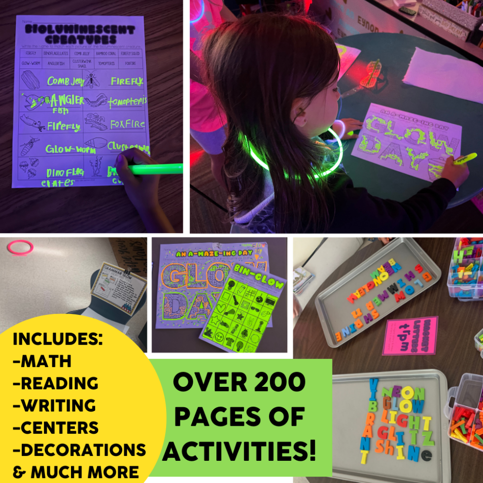 Glow Day Classroom Transformation - Lucky Little Learners