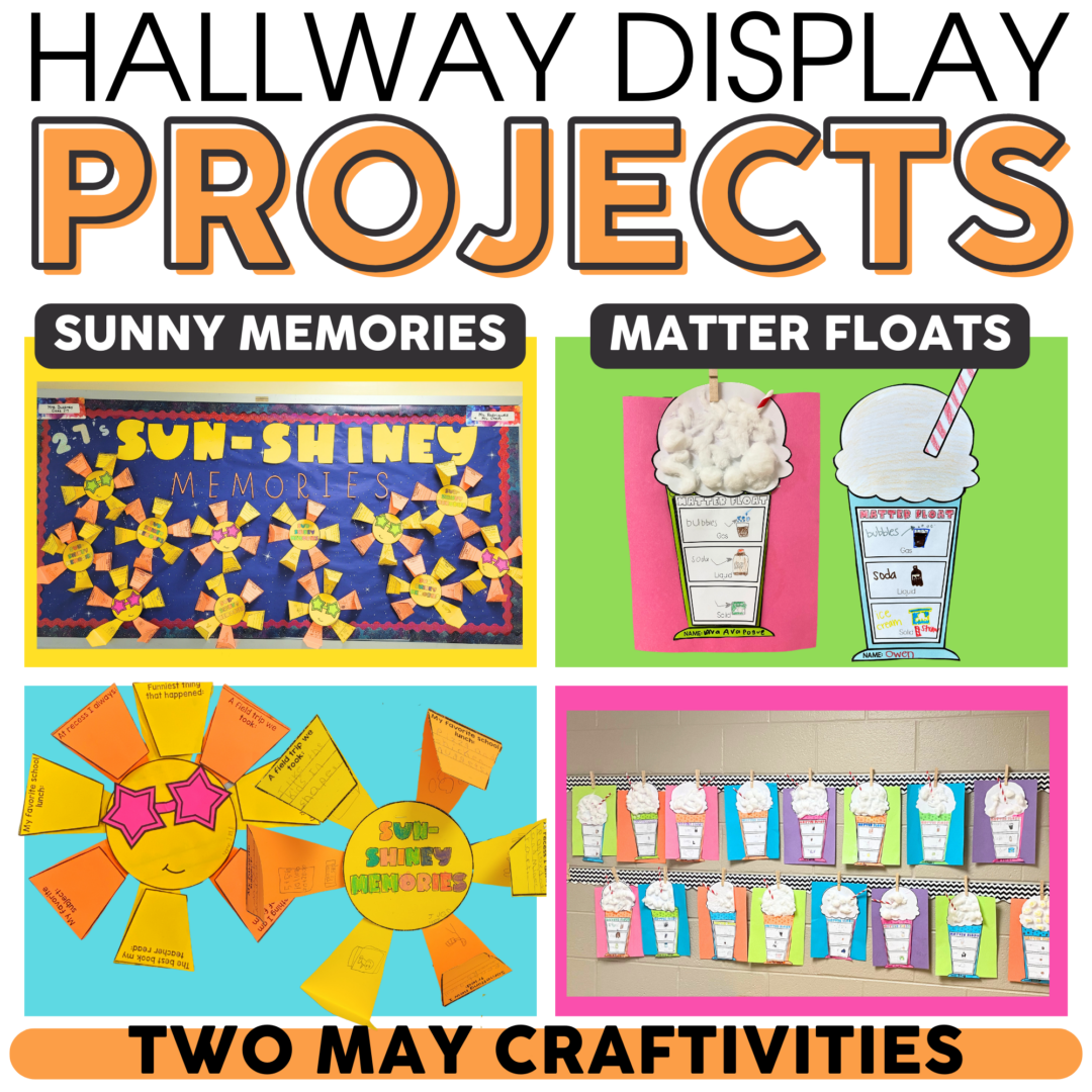 Hallway Display Projects Bundle - Monthly Craftivities - Lucky Little ...