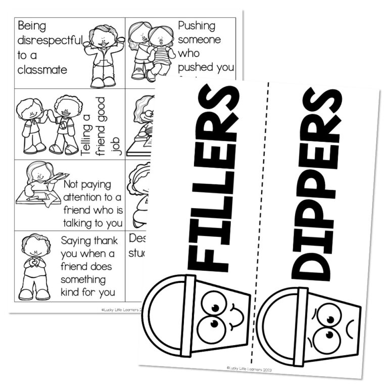 Back to School Bonus Pack - Bucket Filler Activities - Fillers and ...