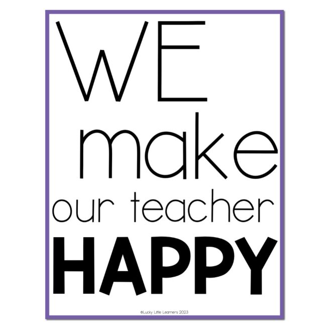 Back to School Bonus Pack - Classroom Rules Posters - We Make Our ...