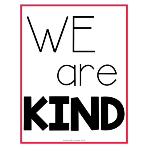 Back to School Bonus Pack - Classroom Rules Posters - We are Kind ...