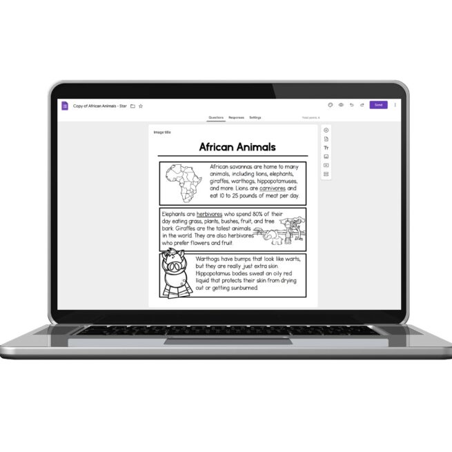 Digital 2nd Grade Reading Passage - Vocabulary and Context Clues ...