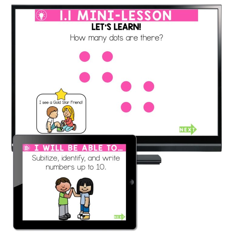 Lucky to Learn Math - 1st Grade - Lesson 1.1 - Numbers to Ten ...