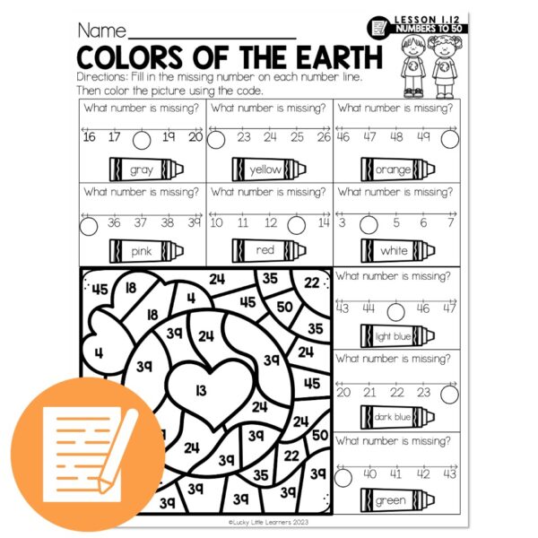 Lucky to Learn Math - 1st Grade - Lesson 1.12 - Numbers to 50 ...