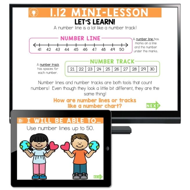 Lucky to Learn Math - 1st Grade - Lesson 1.12 - Numbers to 50 ...