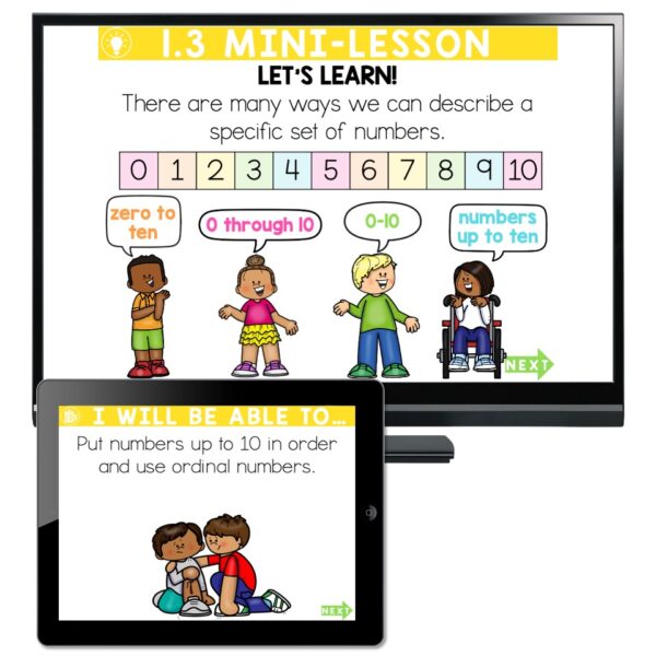 Lucky to Learn Math - 1st Grade - Lesson 1.3 - Numbers to Ten ...