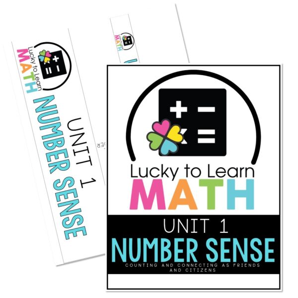 Lucky to Learn Math 1st Grade - Unit 1 - Number Sense - Binder Cover ...