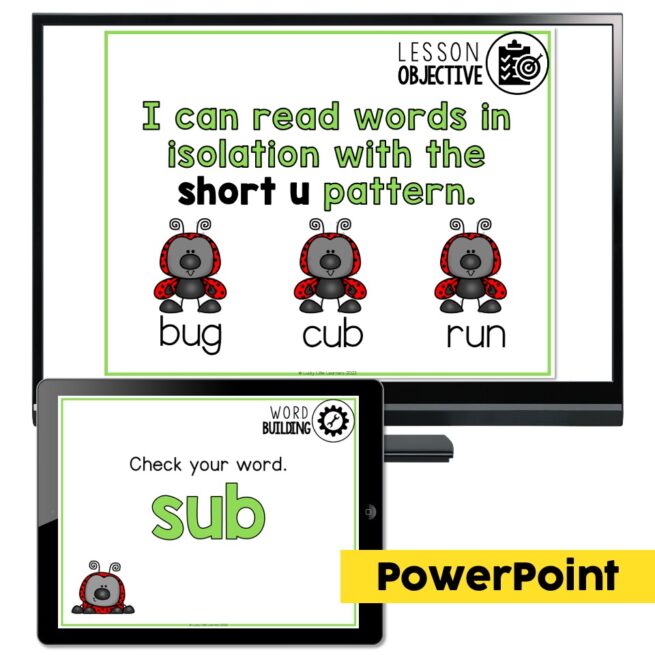 Lucky to Learn Phonics - Short U - Teaching Slides Level 1 - PowerPoint ...