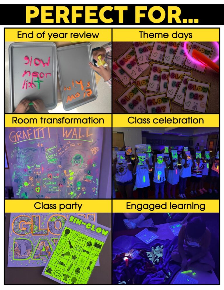 Glow Day Classroom Transformation - Lucky Little Learners