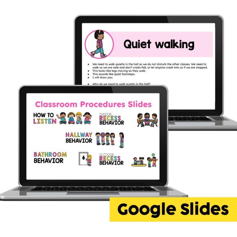 Classroom Procedures - Google Slides - Lucky Little Learners