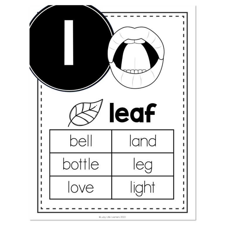 Lucky to Learn Phonics - Beginning L Blends - Phoneme Poster - Lucky ...