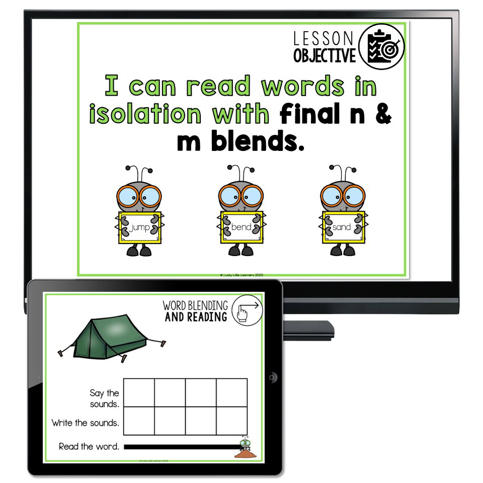 Lucky to Learn Phonics - Final Blends - Teaching Slides Level 1 - Lucky ...