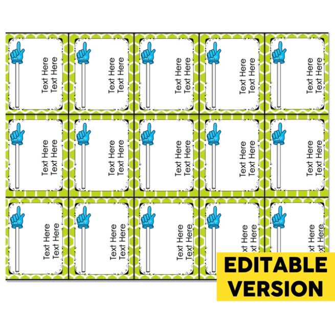Editable - Brag Tags - School Images - Pointer - Lucky Little Learners