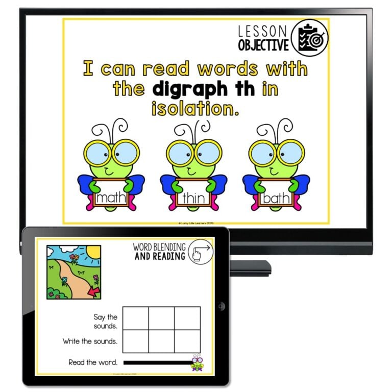 Lucky to Learn Phonics - Digraphs TH - Teaching Slides Level 1 - Lucky ...