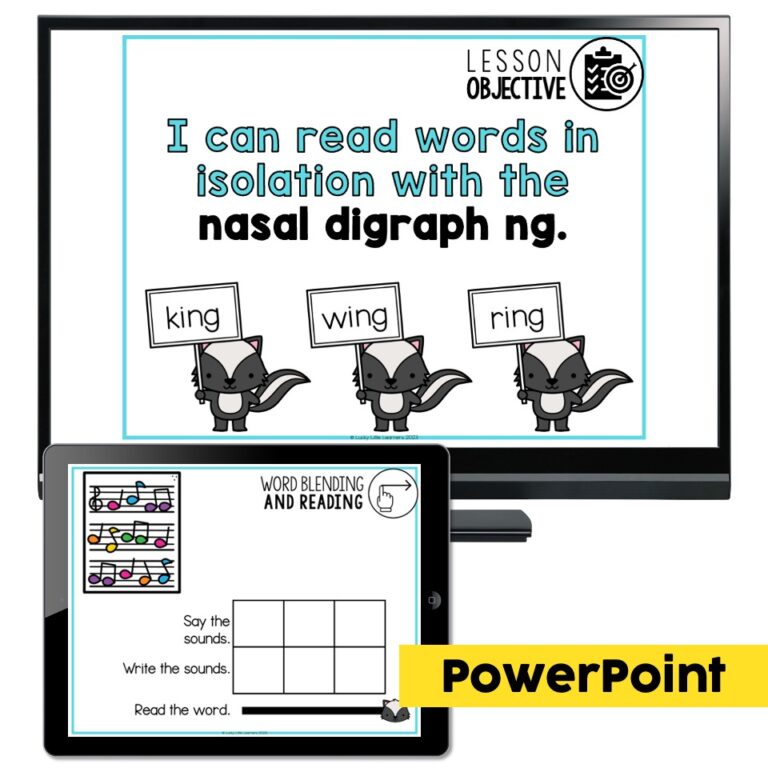 Lucky to Learn Phonics - Nasals - NK and NG - Teaching Slides Level 1 ...