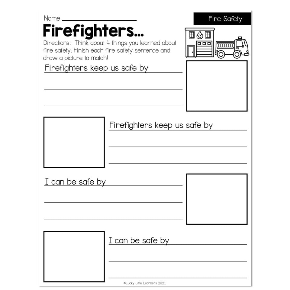Fire Safety - Firefighters - Lucky Little Learners