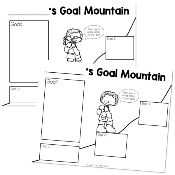 Growth Mindset - Student Goal Mountain - Lucky Little Learners