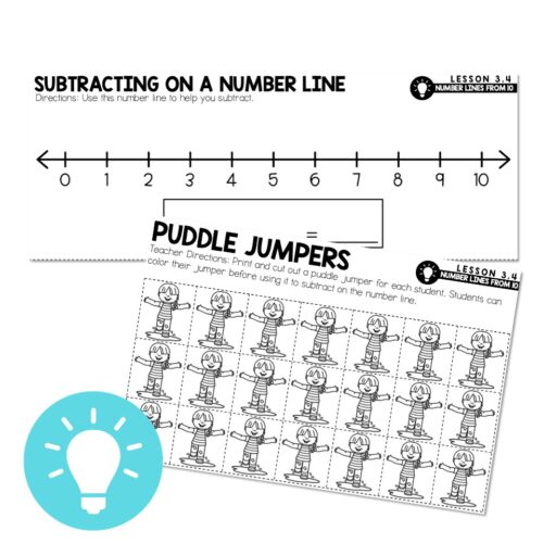 Lucky to Learn Math - 1st Grade - Lesson 3.4 - Subtract from 10 with ...