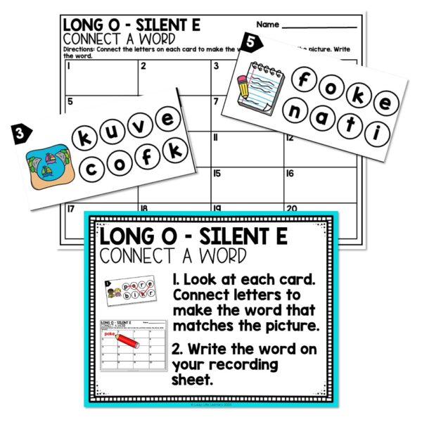 Lucky to Learn Phonics - Silent E - Long O - 1st Grade Phonics Center ...