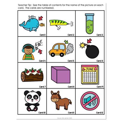 Lucky to Learn Phonics - Silent E - Long U - Picture Cards - Lucky ...