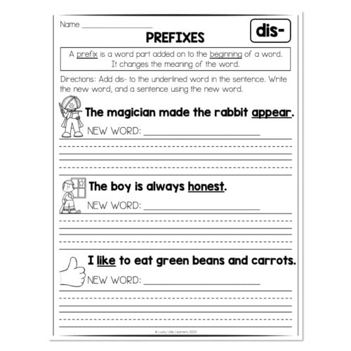 Multisyllable Words Book - Prefixes - DIS - Sentences - Lucky Little ... Multisyllable Words Book - Prefixes - DIS - Sentences - Lucky Little ...