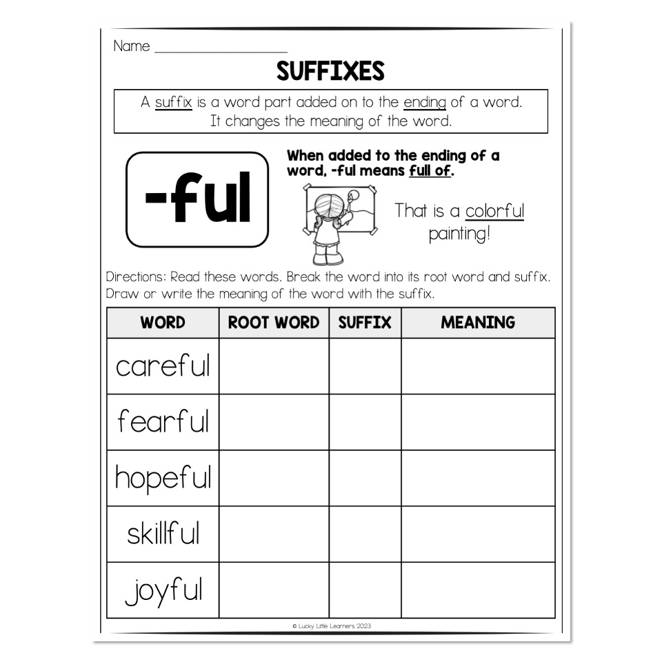 Suffix Ful